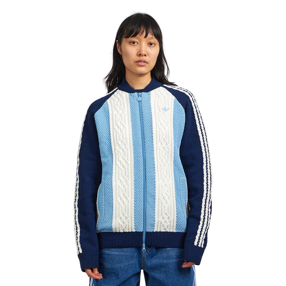 adidas - Archive Cutline Knit Track Top (Night Indigo / Ash Blue) | HHV