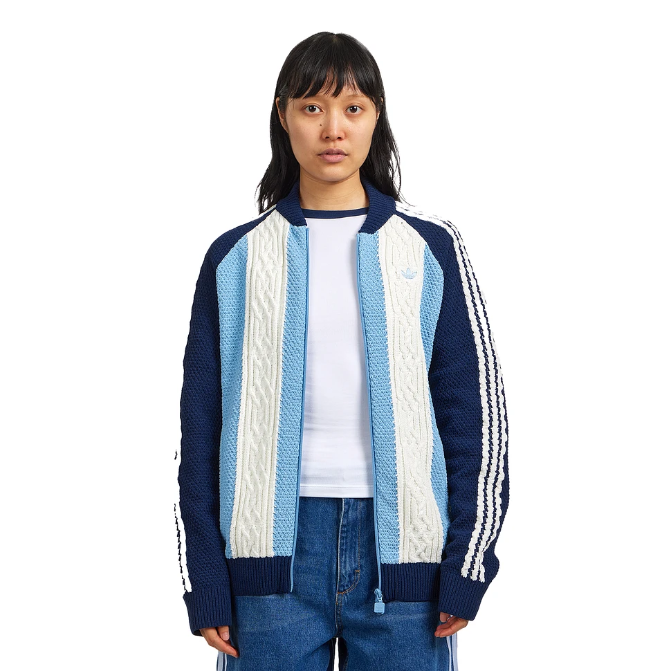 adidas - Archive Cutline Knit Track Top (Night Indigo / Ash Blue) | HHV