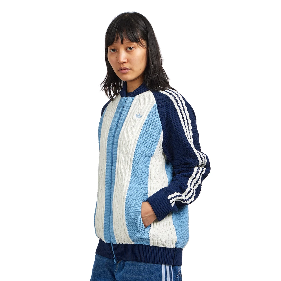 adidas - Archive Cutline Knit Track Top (Night Indigo / Ash Blue) | HHV