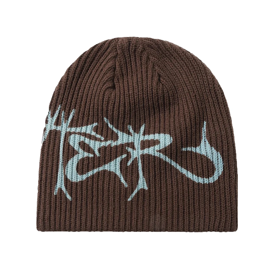 Butter Goods - Scrawling Skully Beanie (Brown) | HHV