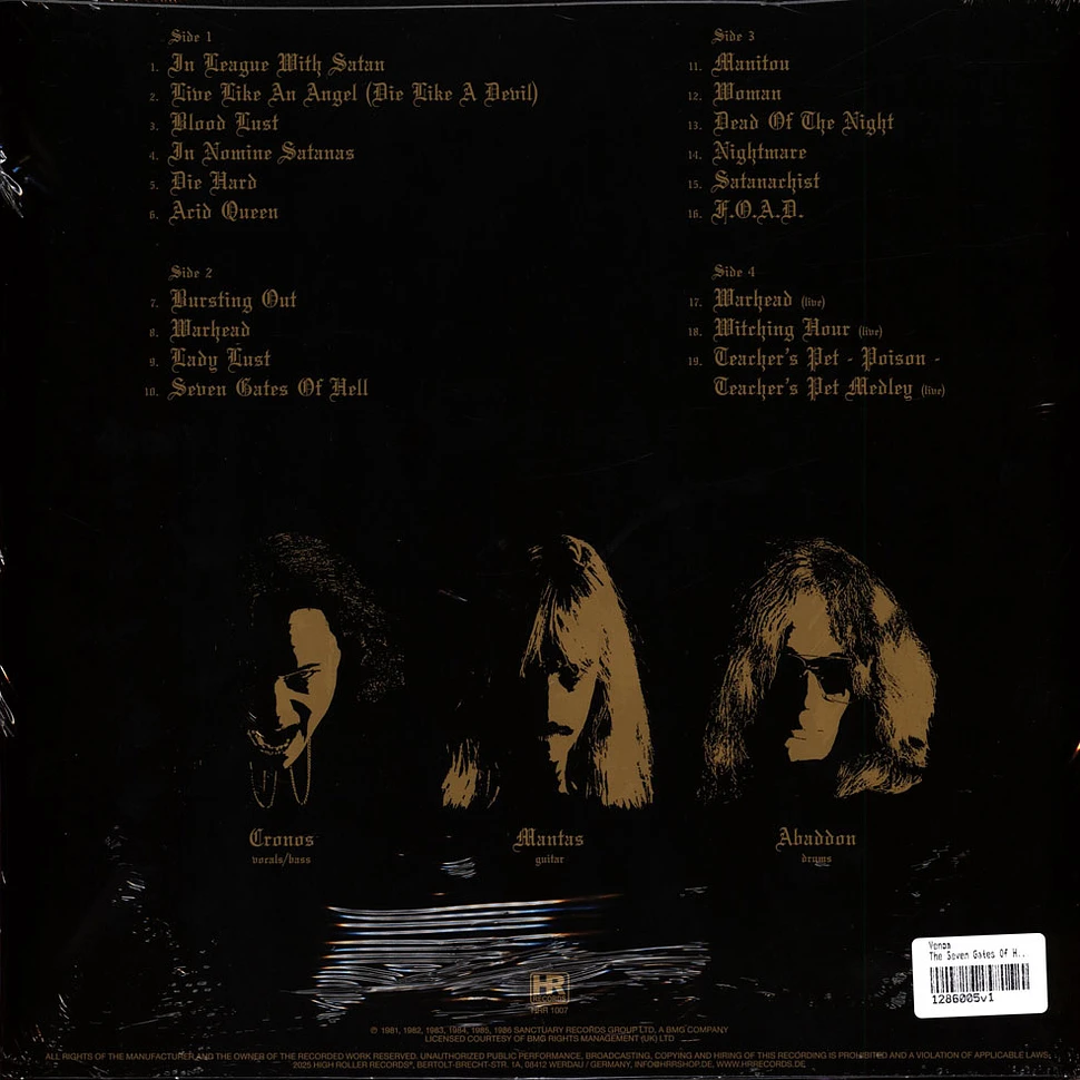 Venom - The Seven Gates Of Hell - Singles 1981-1985 - Vinyl 2LP - 2003 ...