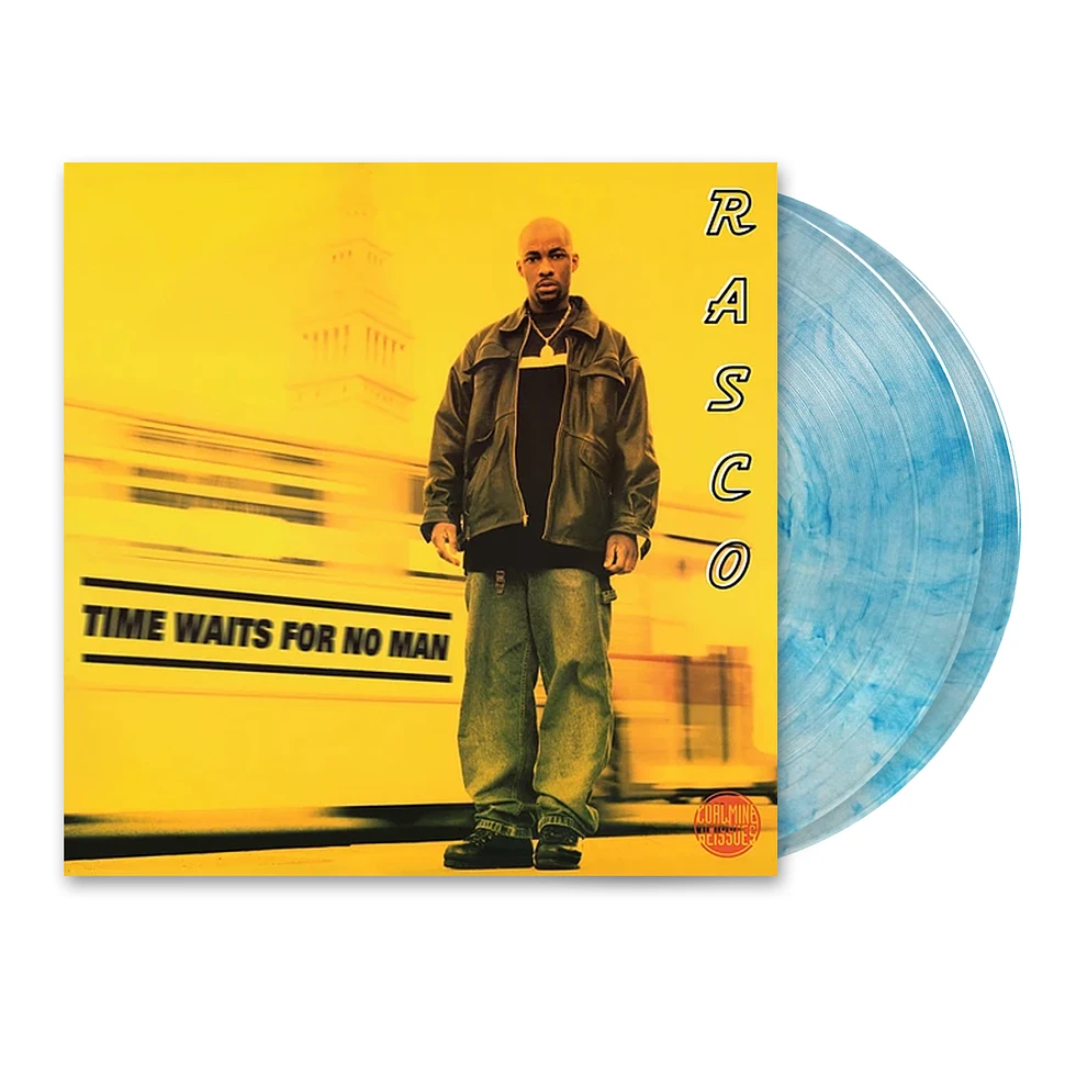 Rasco - Time Waits For No Man HHV EU Exclusive Blue Smoke Vinyl Edition ...