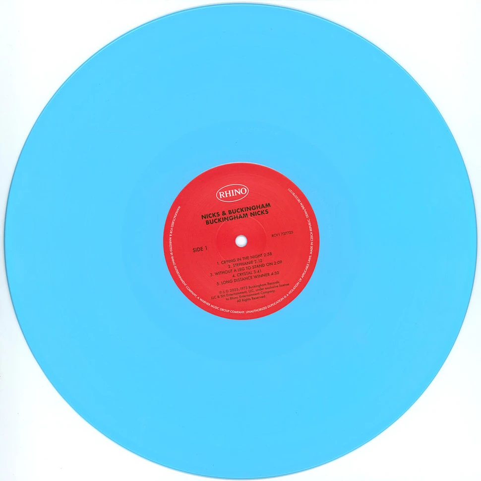 Buckingham Nicks - Buckingham Nicks 2025 Remaster Baby Blue Vinyl ...