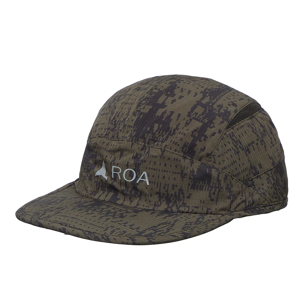 ROA - BRI Melted Print Open Weave Cap (Dark Olive) | HHV