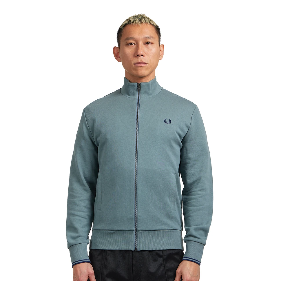Fred Perry - Zip Through Sweatshirt (Stockport Blue) | HHV