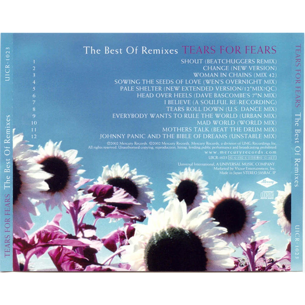 Tears For Fears - The Best Of Remixes - CD - 2002 - JP - Original | HHV