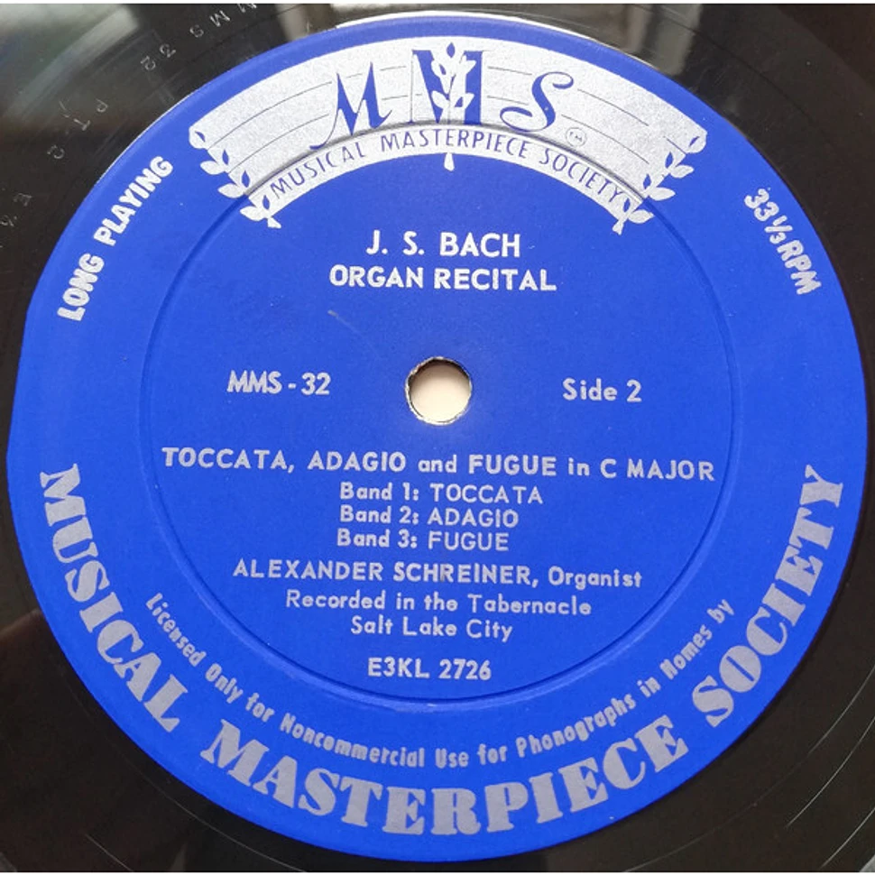 Johann Sebastian Bach, Alexander Schreiner - Tocata Und Fuge in D-moll ...