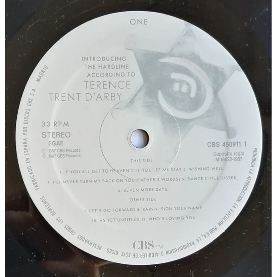 Terence Trent D'Arby - Introducing The Hardline According To Terence ...