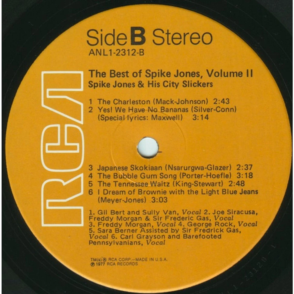 Spike Jones And His City Slickers - The Best Of Spike Jones Vol. 2 ...