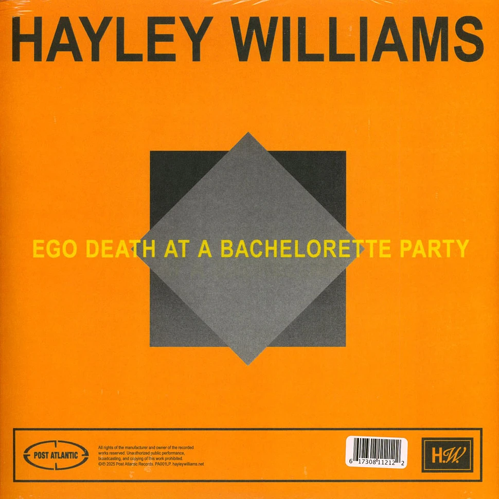 Hayley Williams - Ego Death At A Bachelorette Party Yellow Vinyl ...