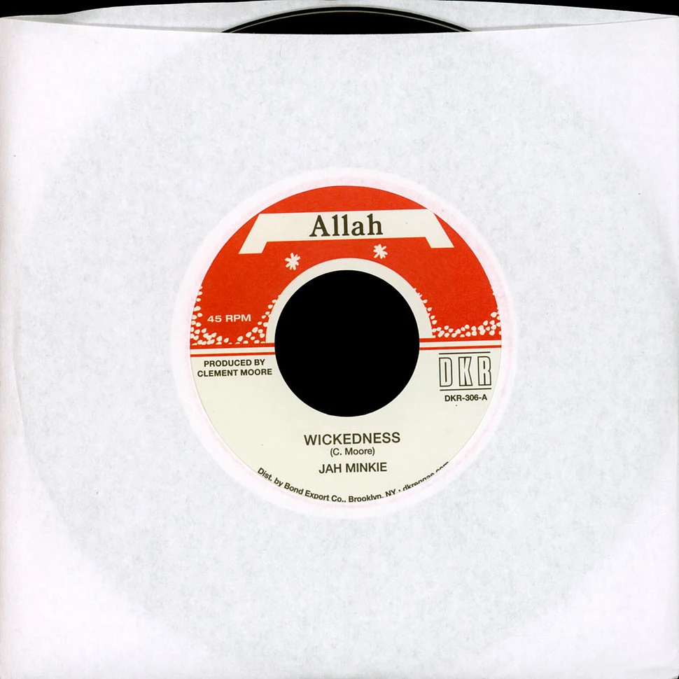 Jah Minkie Aka Clement Moore - Wickedness - Vinyl 7" - US - Reissue | HHV