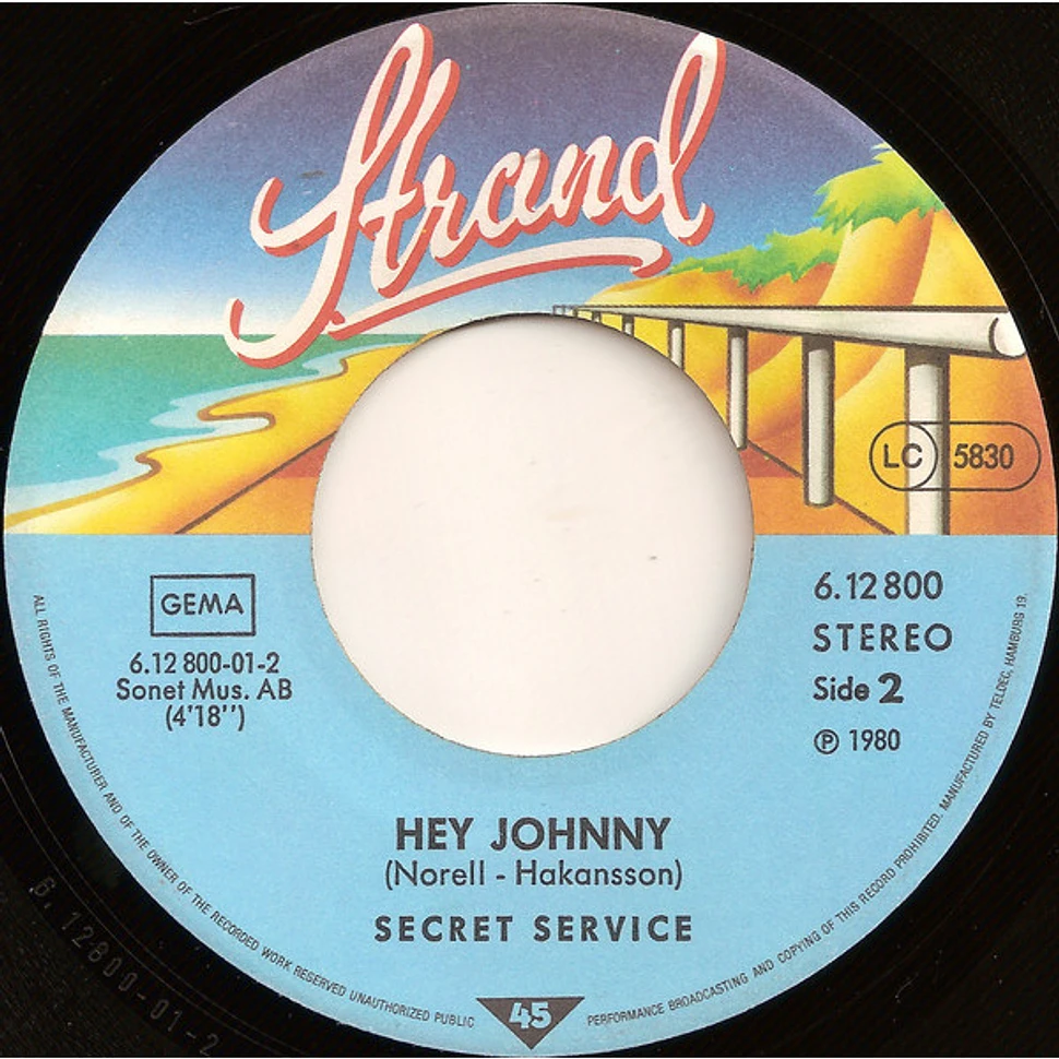 Secret Service - Ten O'Clock Postman - Vinyl 7" - 1980 - DE - Original ...