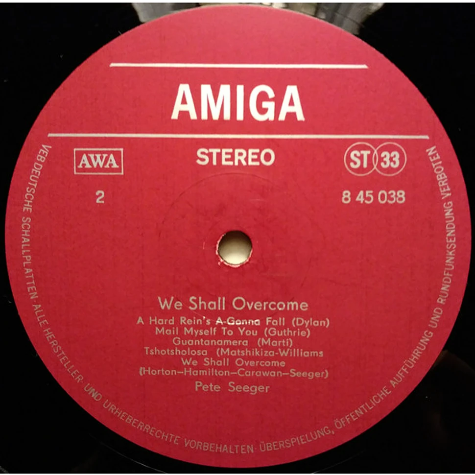 Pete Seeger - We Shall Overcome - Vinyl LP - 1970 - GDR - Original | HHV