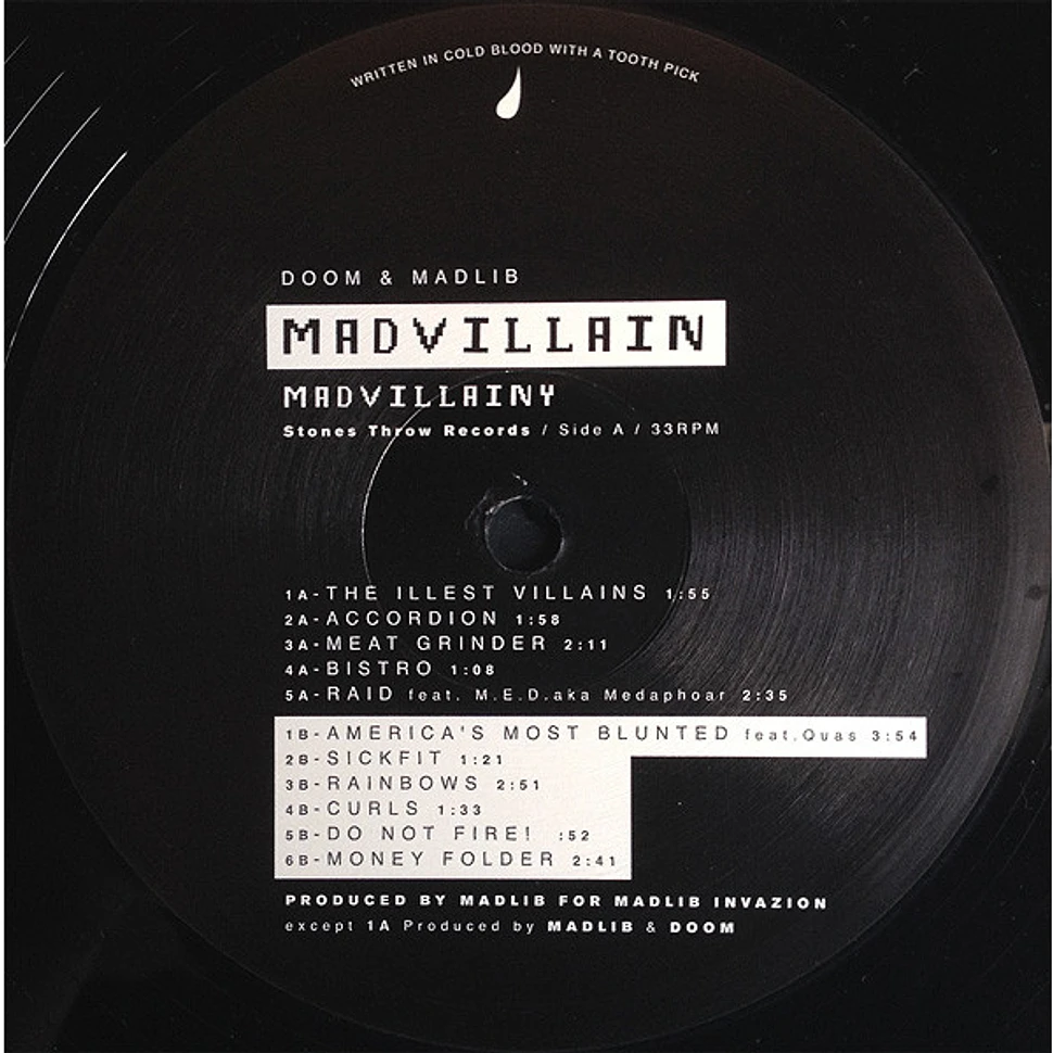 Madvillain (MF DOOM & Madlib) - Madvillainy - Vinyl 2LP - 2006 - US ...