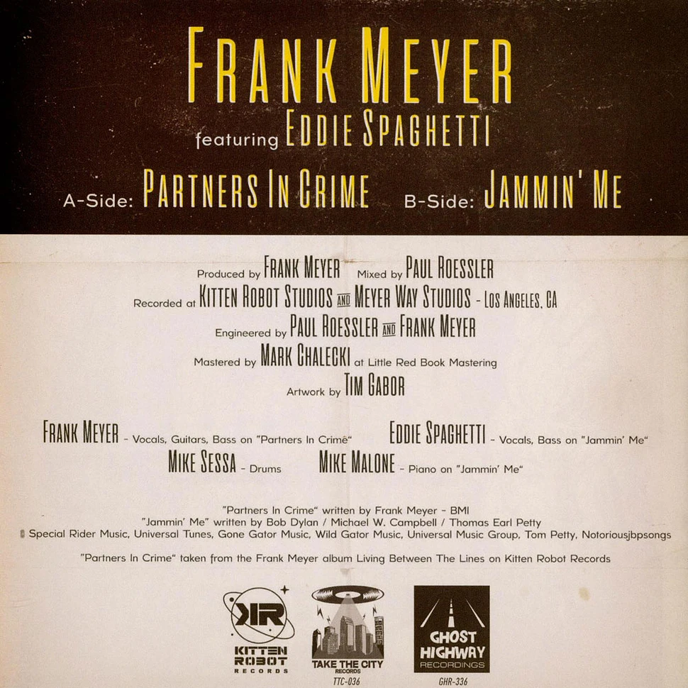 Frank Meyer With Eddie Spaghetti - Partners In Crime - Vinyl 7" - EU | HHV