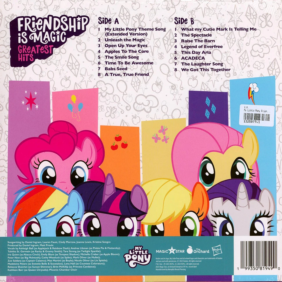 V.A. - My Little Pony Friendship Is Magic: Greatest Hits - Vinyl LP ...