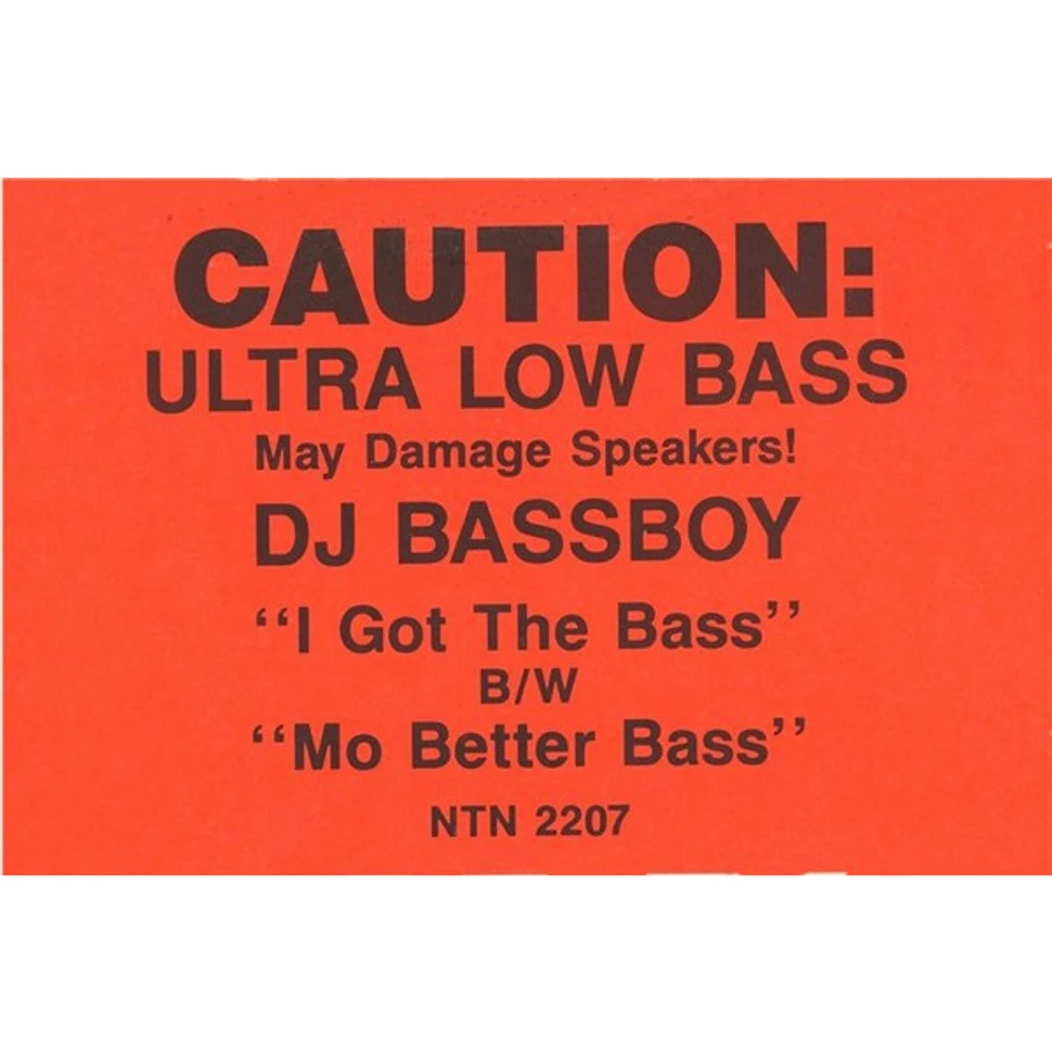 DJ Bass Boy - I Got The Bass / Mo Better Bass - Vinyl 12" - 1990 - US ...