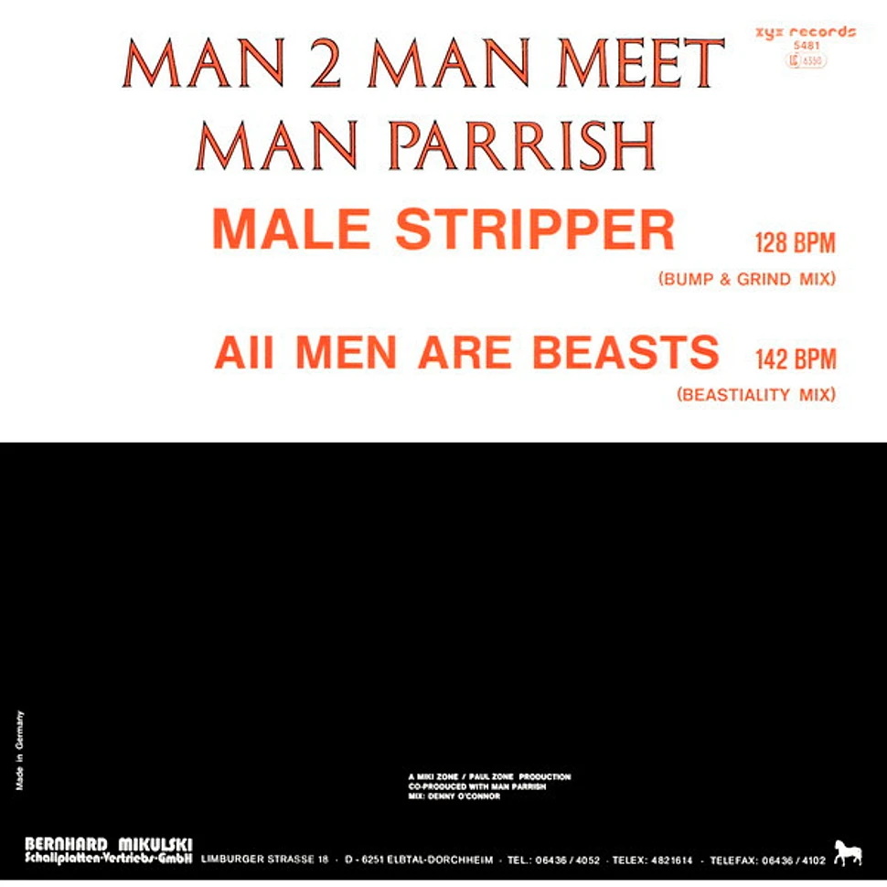 Man 2 Man Meet Man Parrish - Male Stripper / All Men Are Beasts - Vinyl 12" - 1986 - DE ...