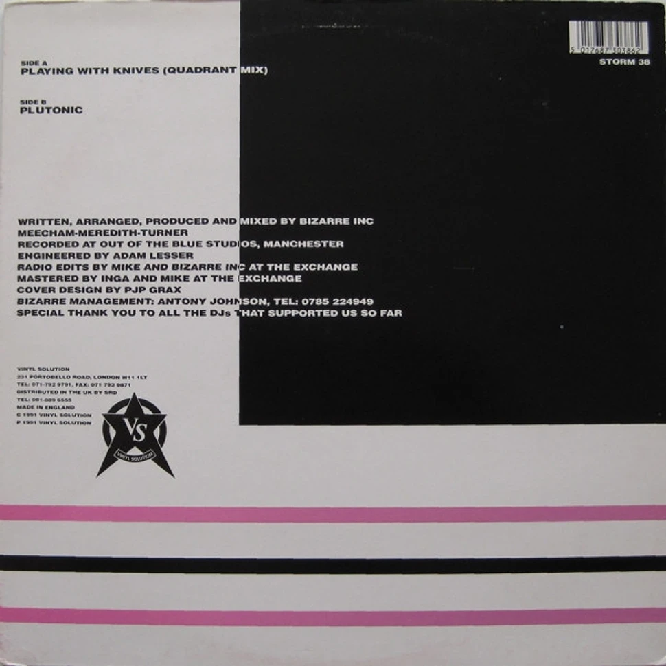 Bizarre Inc - Playing With Knives / Plutonic - Vinyl 12" - 1991 - UK ...