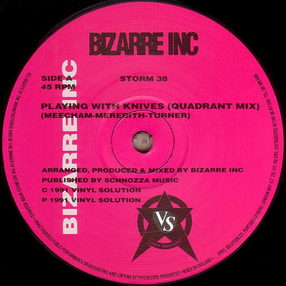 Bizarre Inc - Playing With Knives / Plutonic - Vinyl 12" - 1991 - UK ...