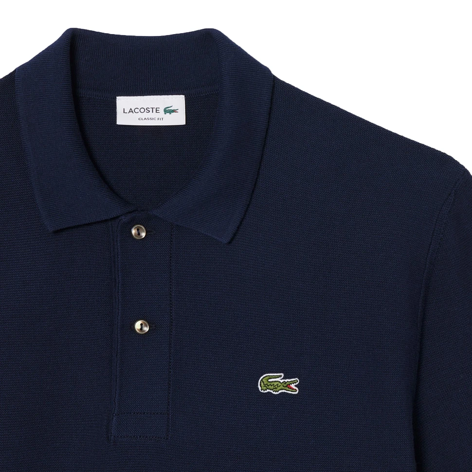 Lacoste - Moss Stitch Cotton Polo (Navy Blue) | HHV