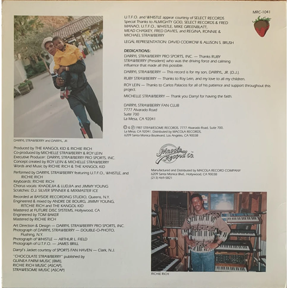 Darryl Strawberry Featuring UTFO, Whistle & The Real Richie Rich ...