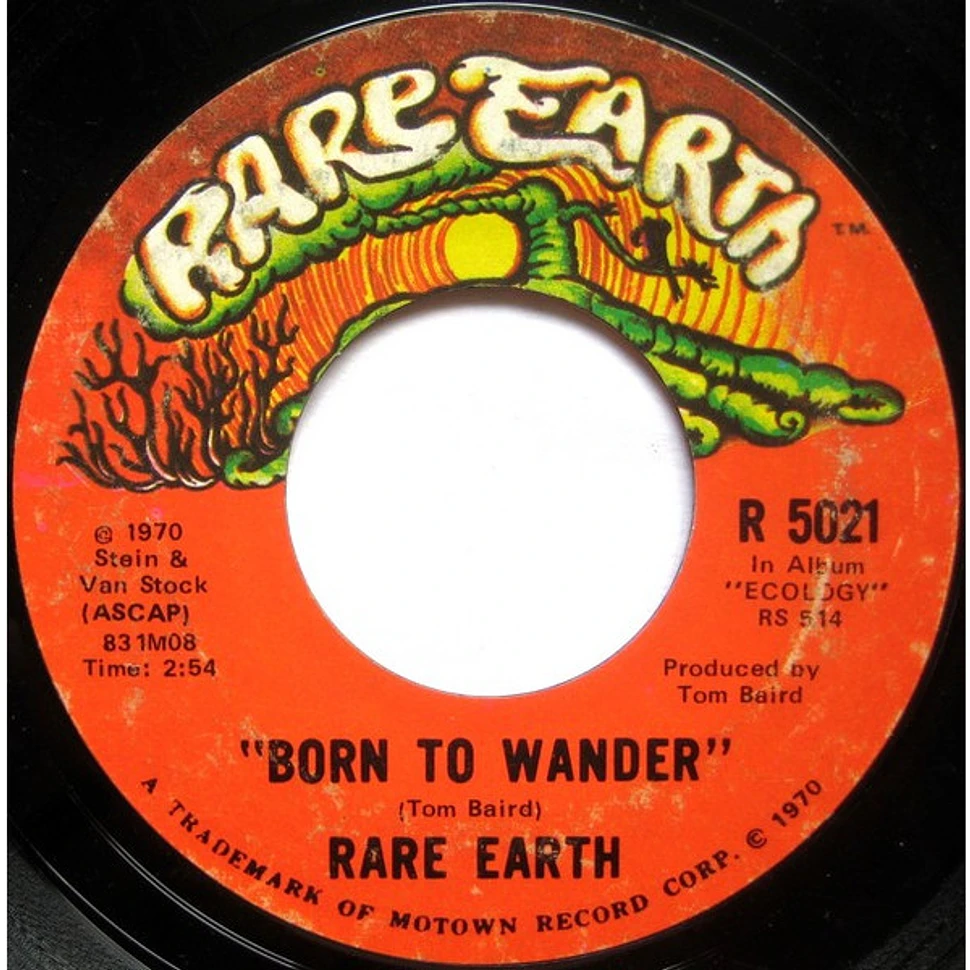 Rare Earth - Born To Wander - Vinyl 7" - 1970 - US - Original | HHV