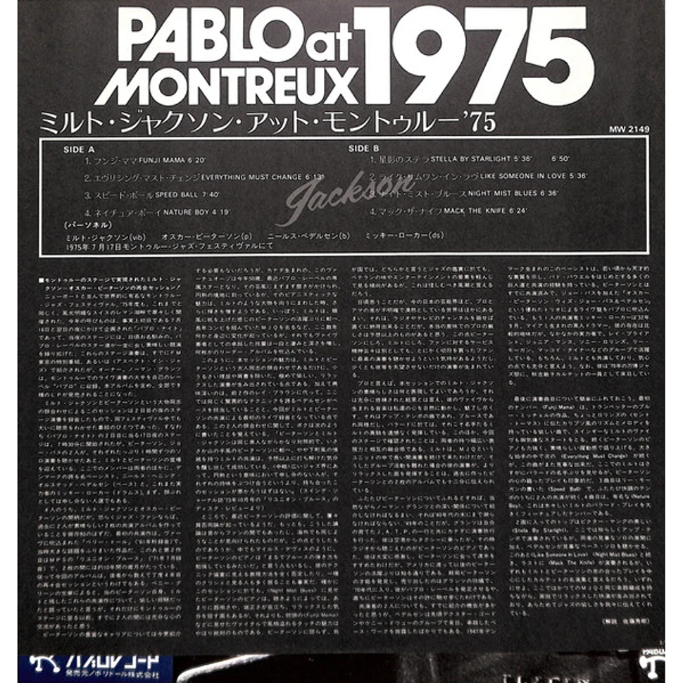 Milt Jackson - The Milt Jackson Big 4 At The Montreux Jazz Festival ...