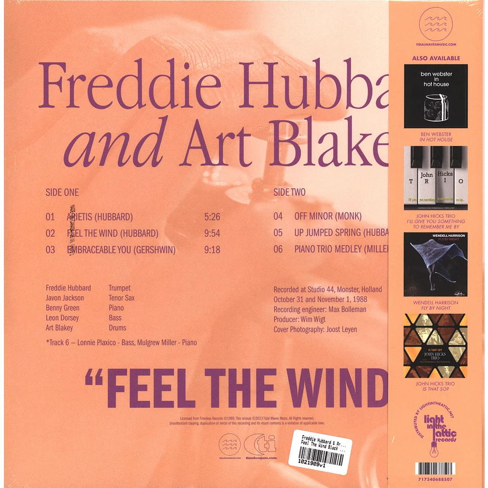Freddie Hubbard & Art Blakey - Feel The Wind - Vinyl LP - 1989 - US ...