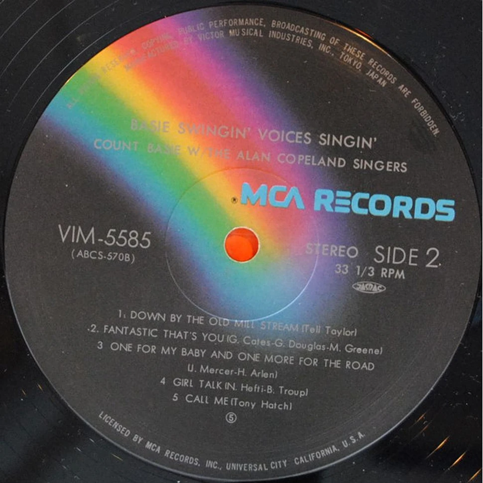 Count Basie With The Alan Copeland Singers - Basie Swingin' Voices ...