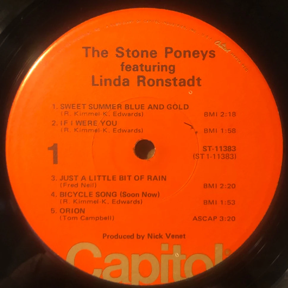 The Stone Poneys Featuring Linda Ronstadt - The Stone Poneys Featuring ...