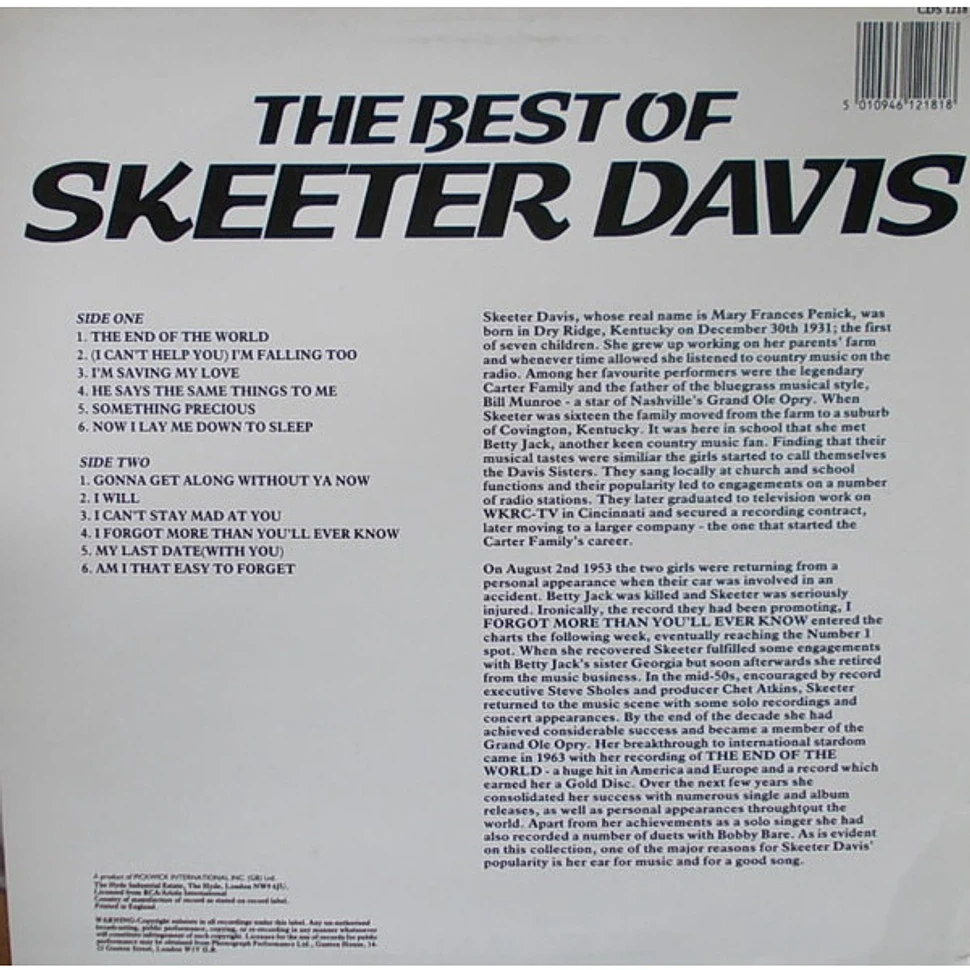 Skeeter Davis - The Best Of Skeeter Davis - Vinyl LP - UK - Original | HHV
