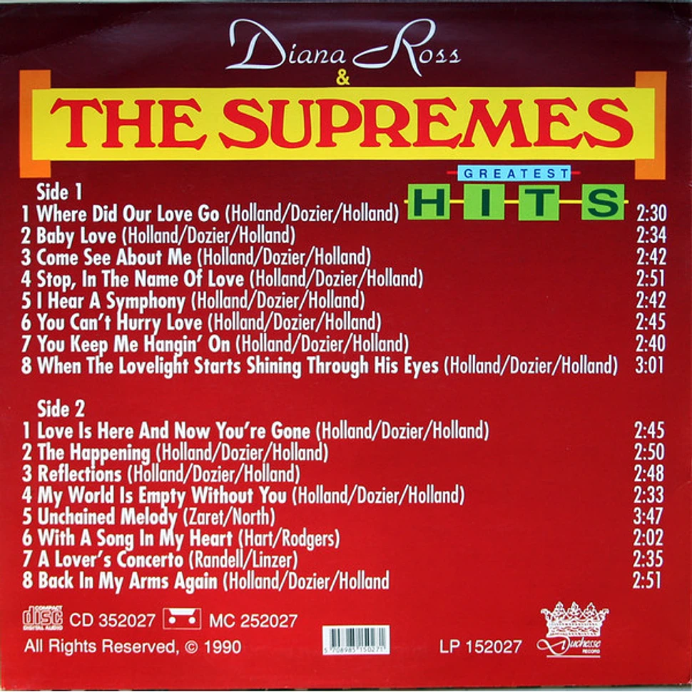 The Supremes - Greatest Hits - Vinyl LP - 1990 - EU - Original | HHV