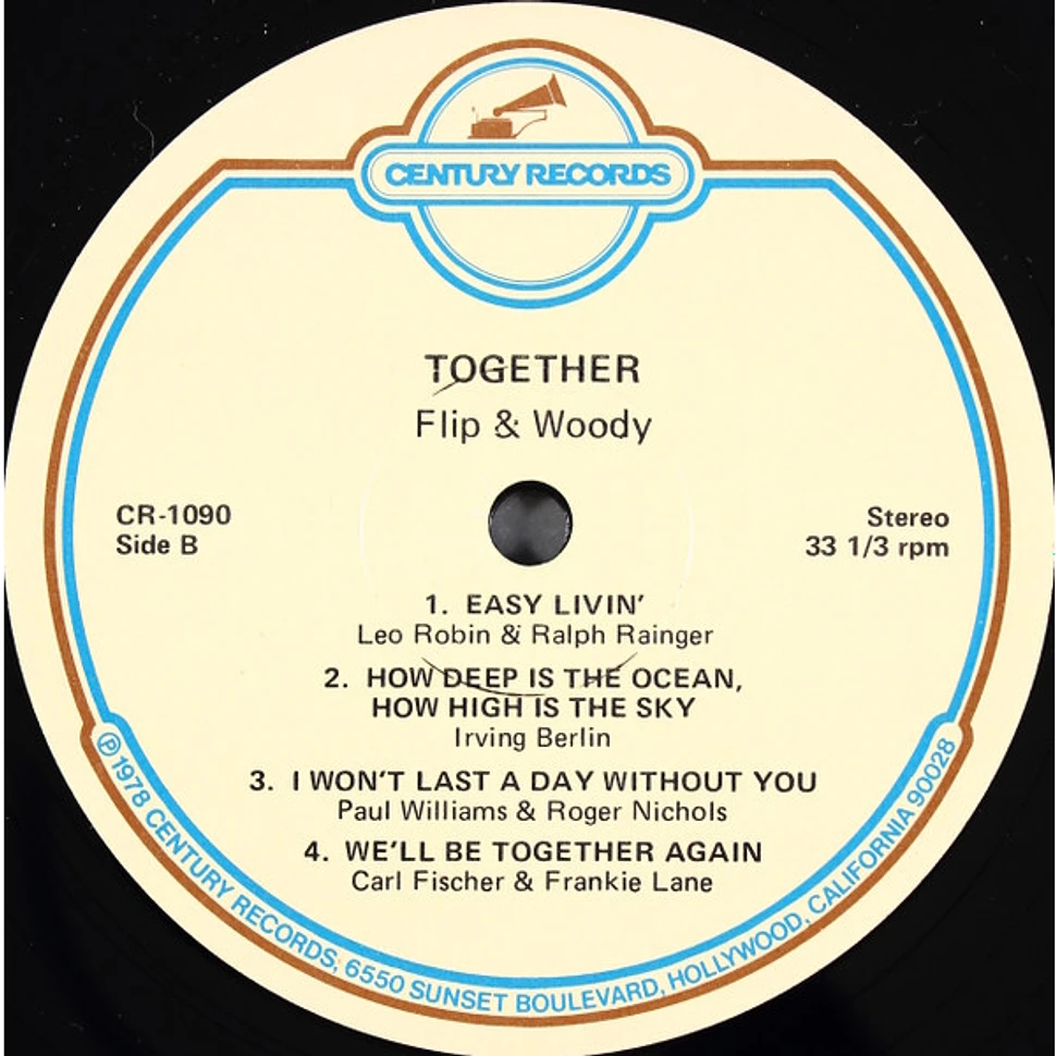 Flip Phillips & Woody Herman - Together - Vinyl LP - 1978 - US ...