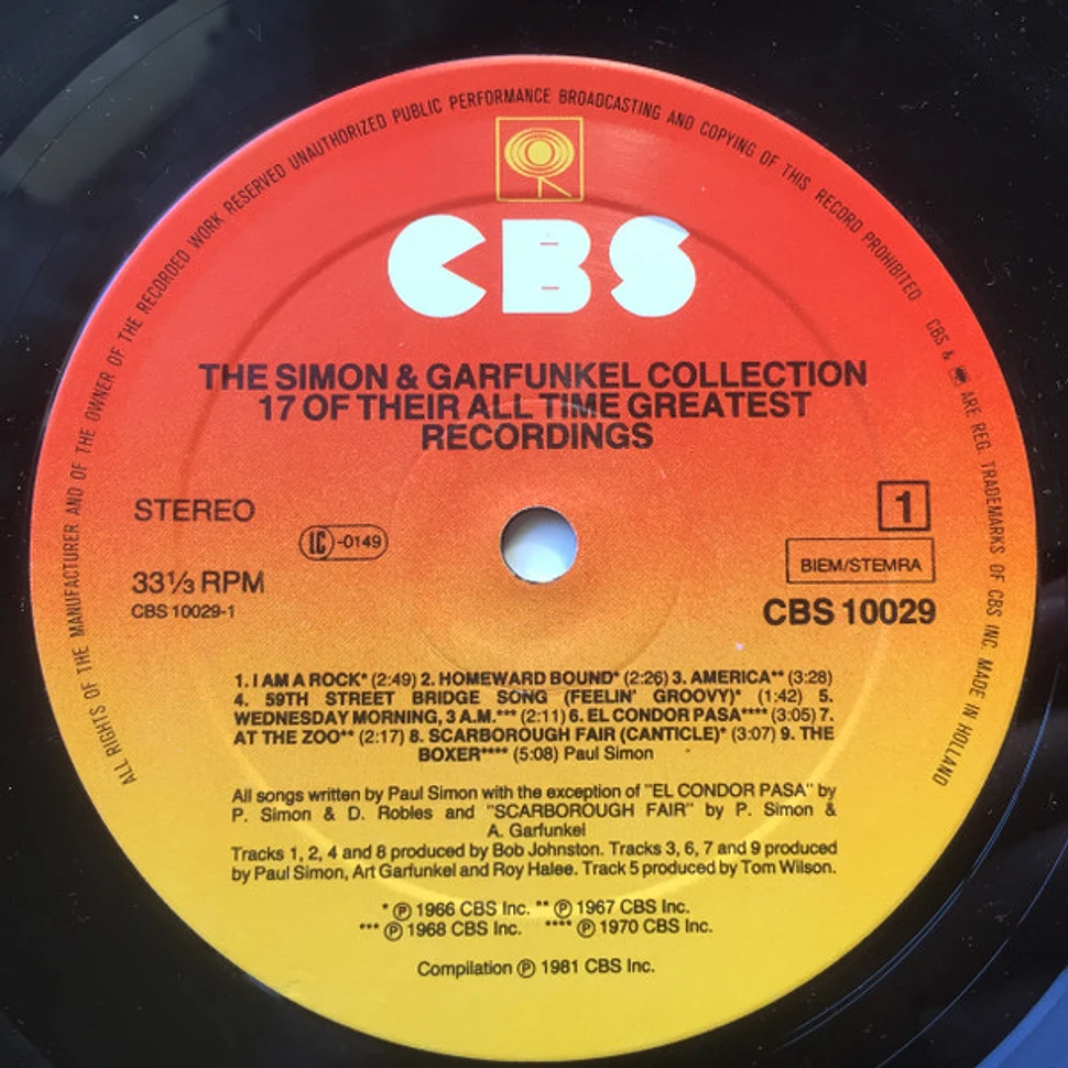 Simon & Garfunkel - The Simon And Garfunkel Collection - Vinyl LP ...