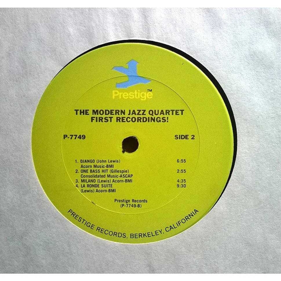 The Modern Jazz Quartet - First Recordings! - Vinyl LP - US - Reissue | HHV