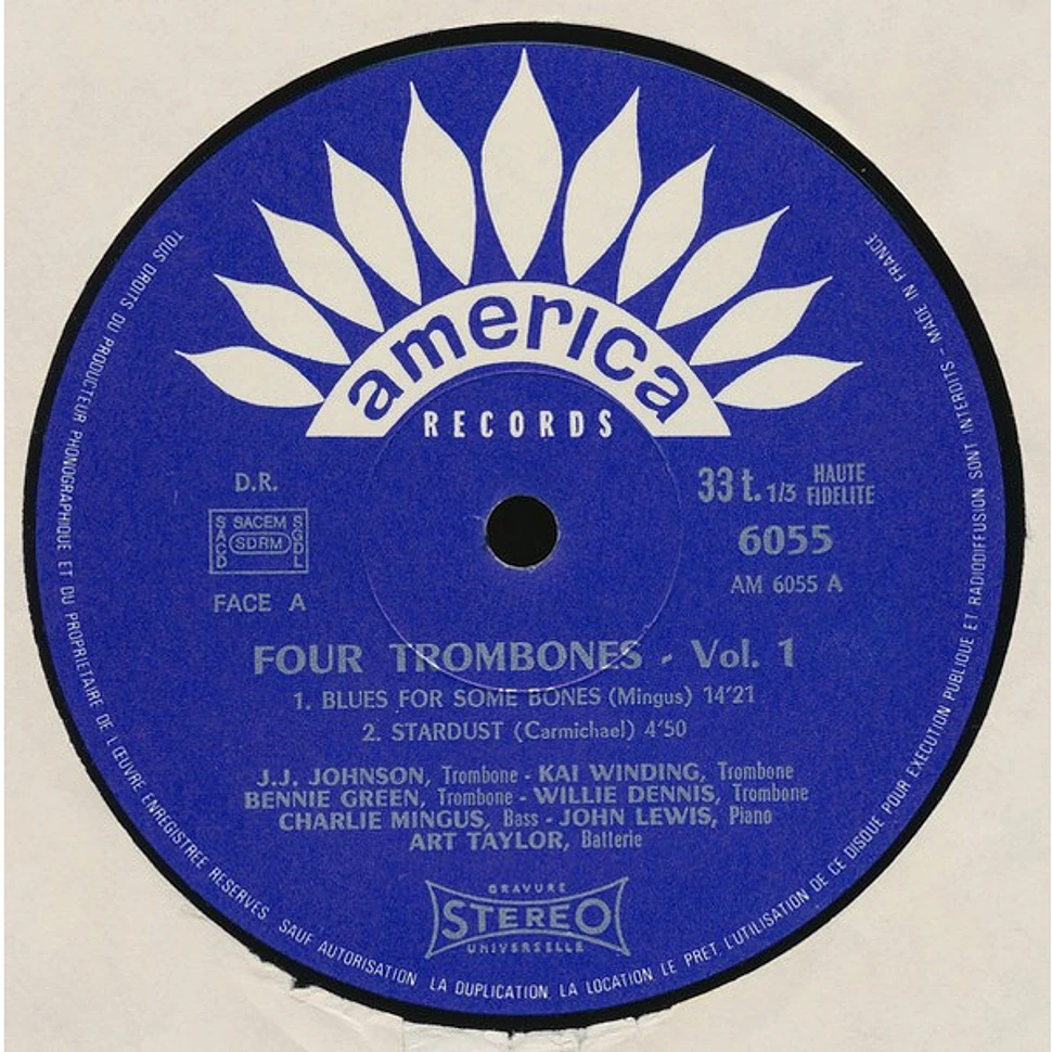 The Four Trombones - J.J. Johnson, Kai Winding, Bennie Green, Willie ...