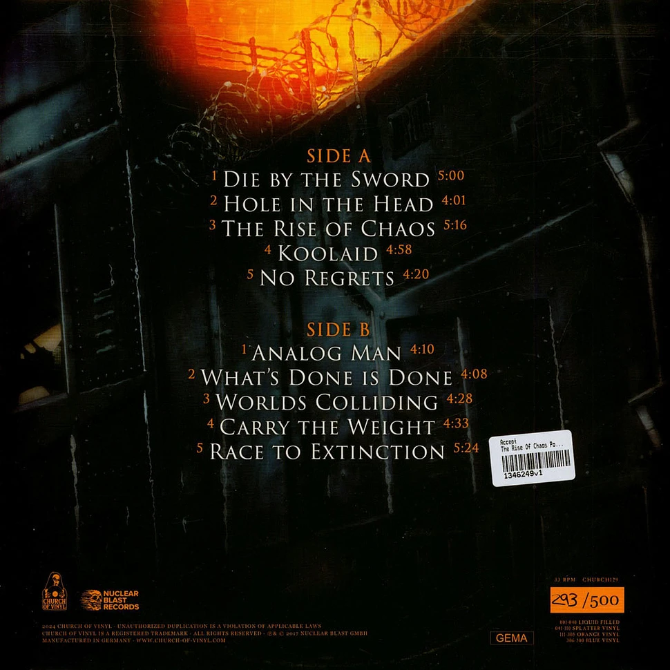 Accept - The Rise Of Chaos Popup Edition - Vinyl LP - 2024 - EU ...