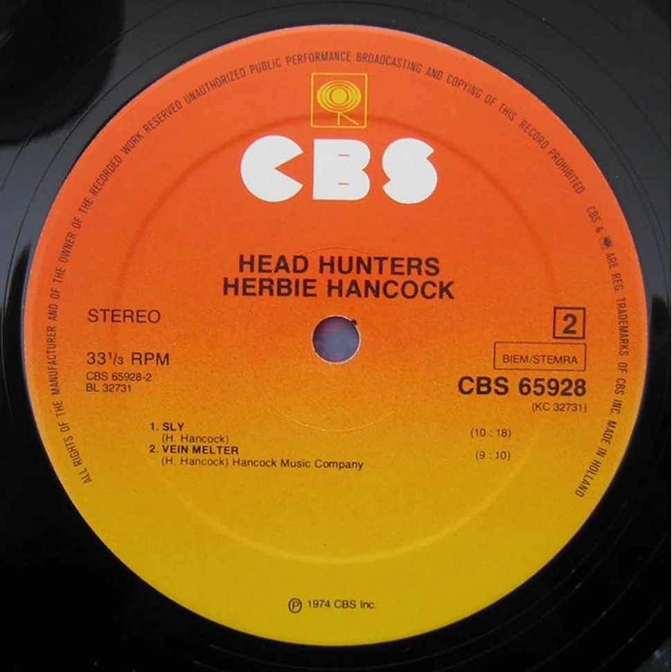 Herbie Hancock - Head Hunters - Vinyl LP - EU - Reissue | HHV
