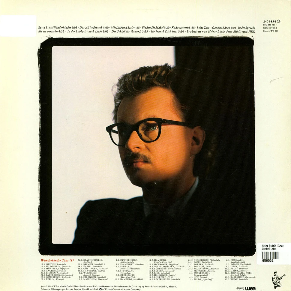 Heinz Rudolf Kunze - Wunderkinder - Vinyl LP - 1986 - EU - Original | HHV