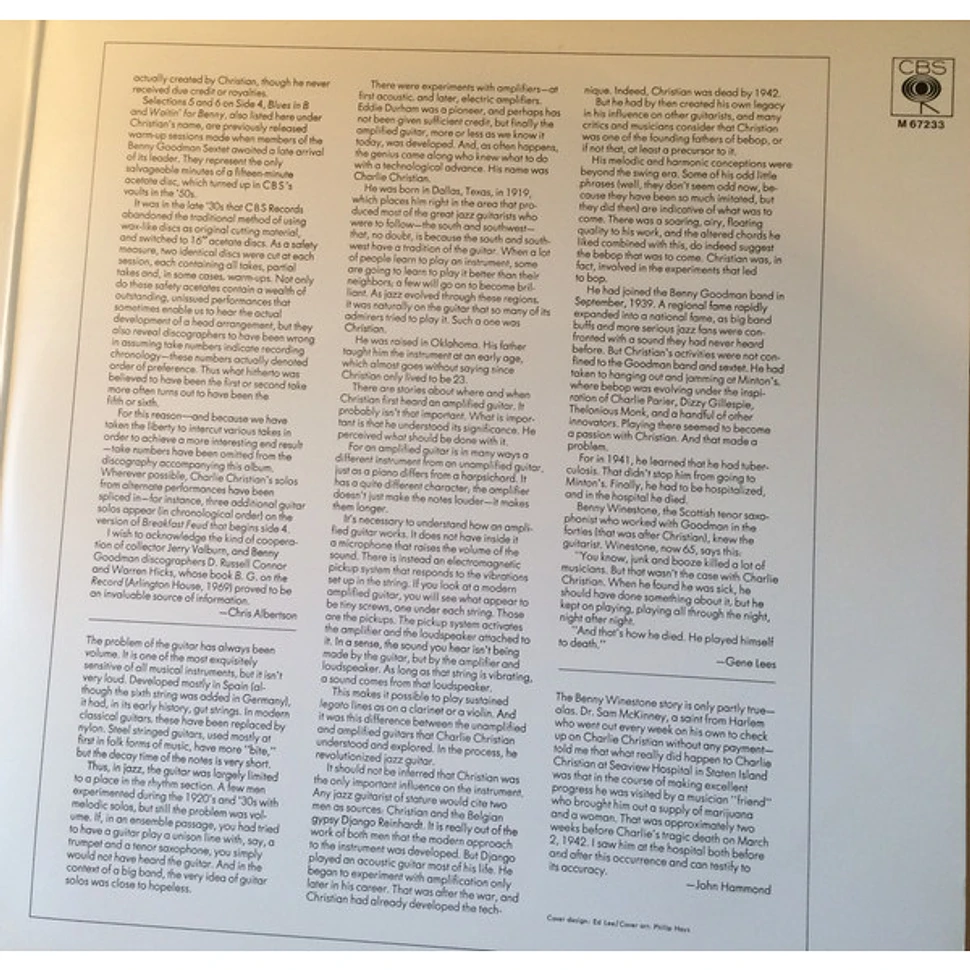 Charlie Christian - Solo Flight - The Genius Of Charlie Christian ...