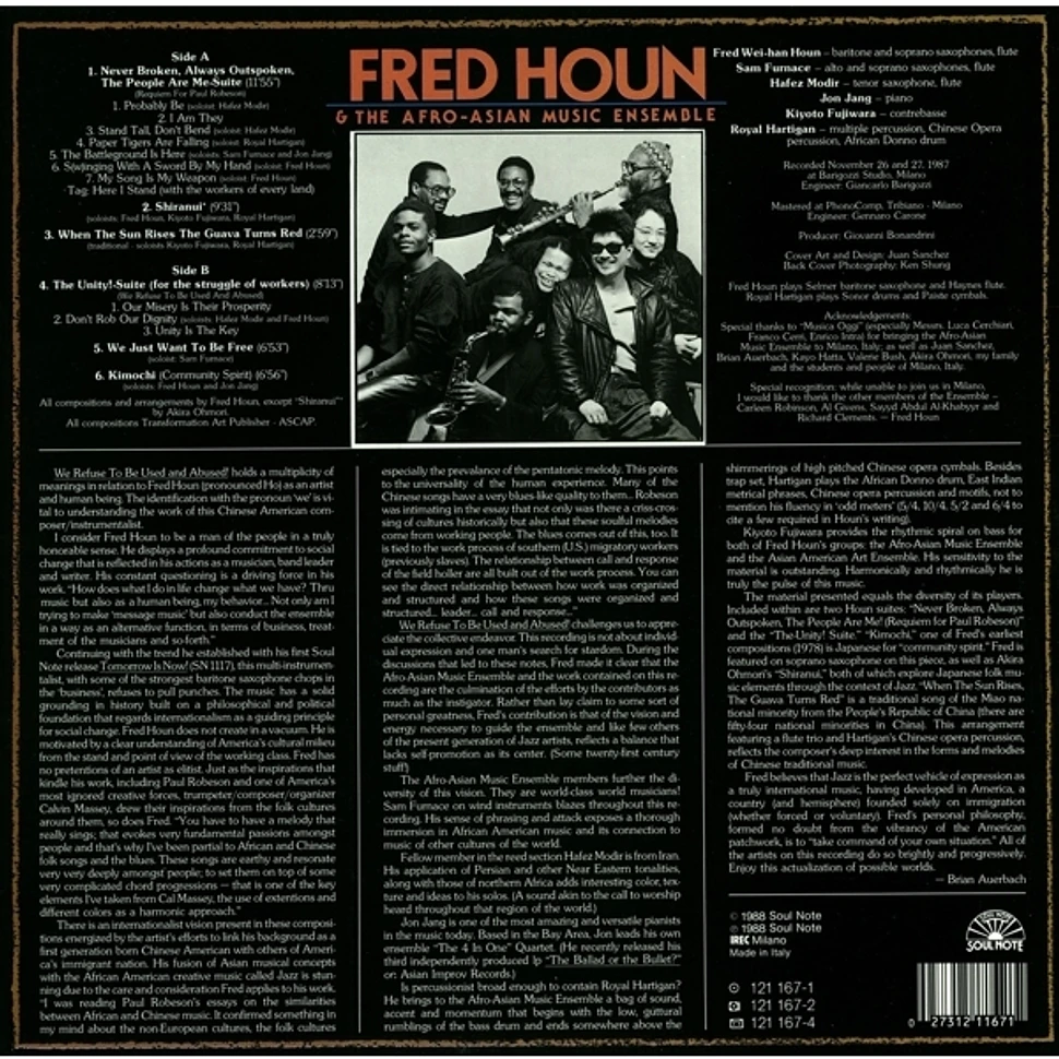 Fred Houn & The Afro-Asian Music Ensemble - We Refuse To Be Used And ...