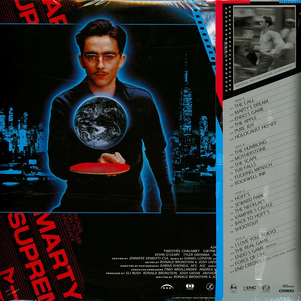 Daniel Lopatin - OST Marty Supreme Transparent & Black Vinyl Edition ...