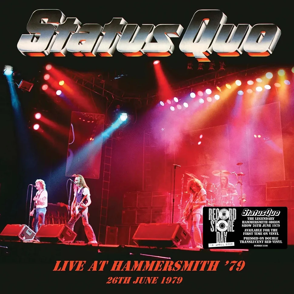 Status Quo - Live In Hammersmith 1979 Record Store Day 2026 Edition ...