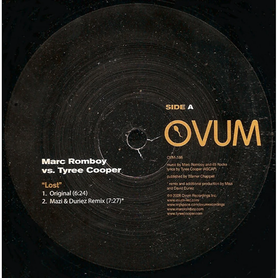 Marc Romboy vs. Tyree Cooper - Lost - Vinyl 12" - 2008 - US - Original ...