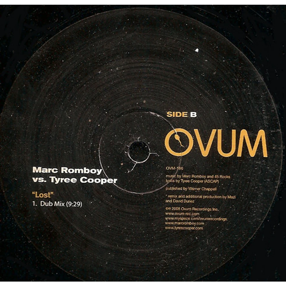 Marc Romboy vs. Tyree Cooper - Lost - Vinyl 12" - 2008 - US - Original ...